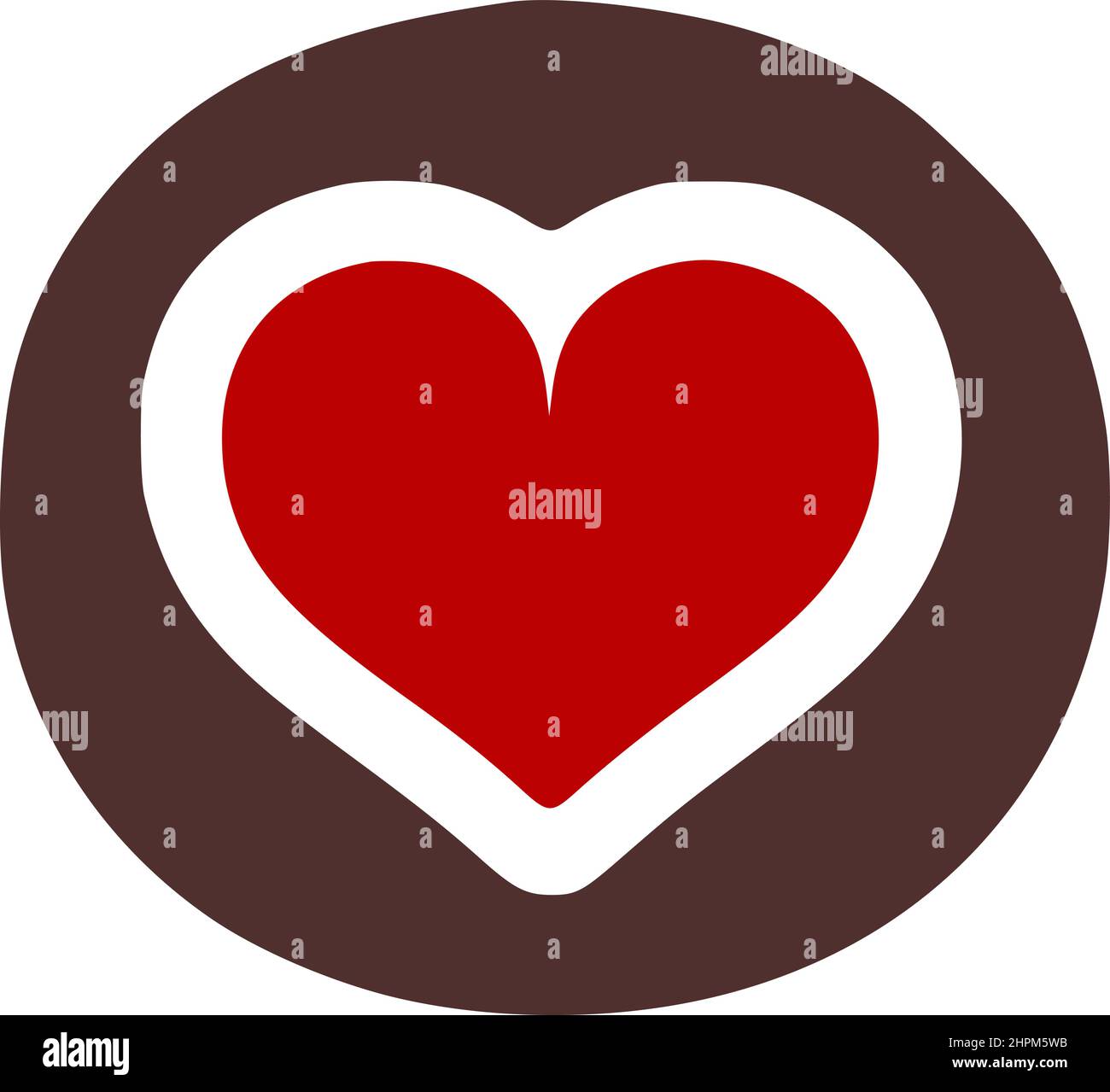 Letter o with heart symbol doodle icon Stock Vector Image & Art - Alamy