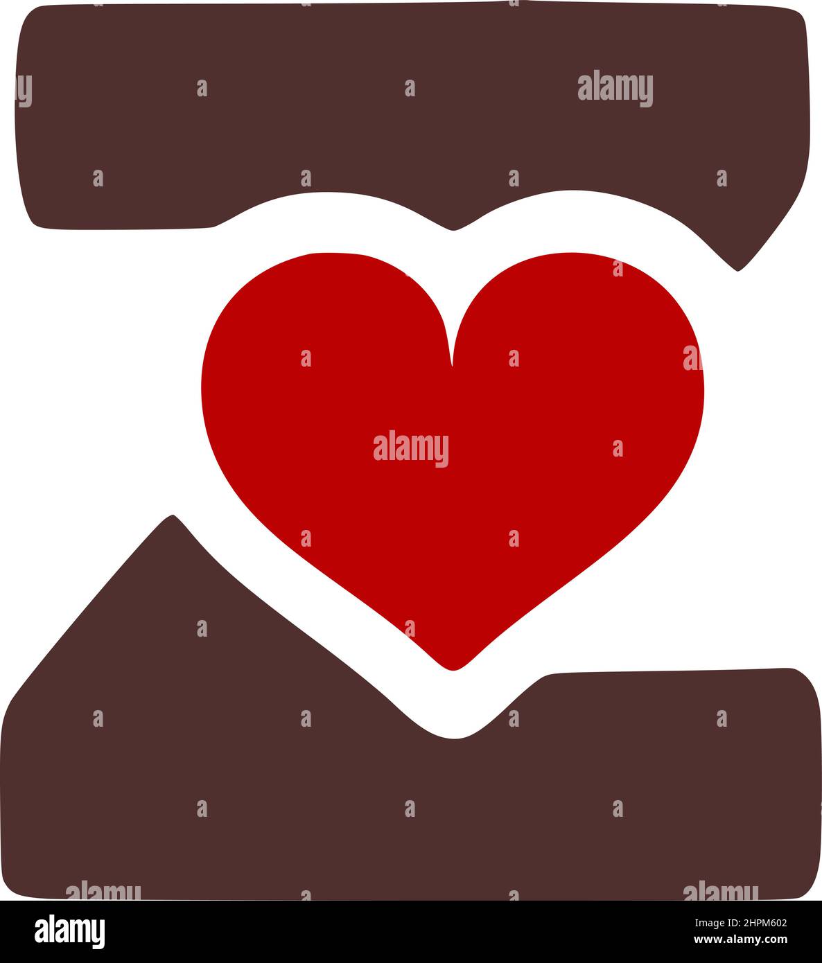 Letter z with heart symbol doodle icon Stock Vector Image & Art - Alamy