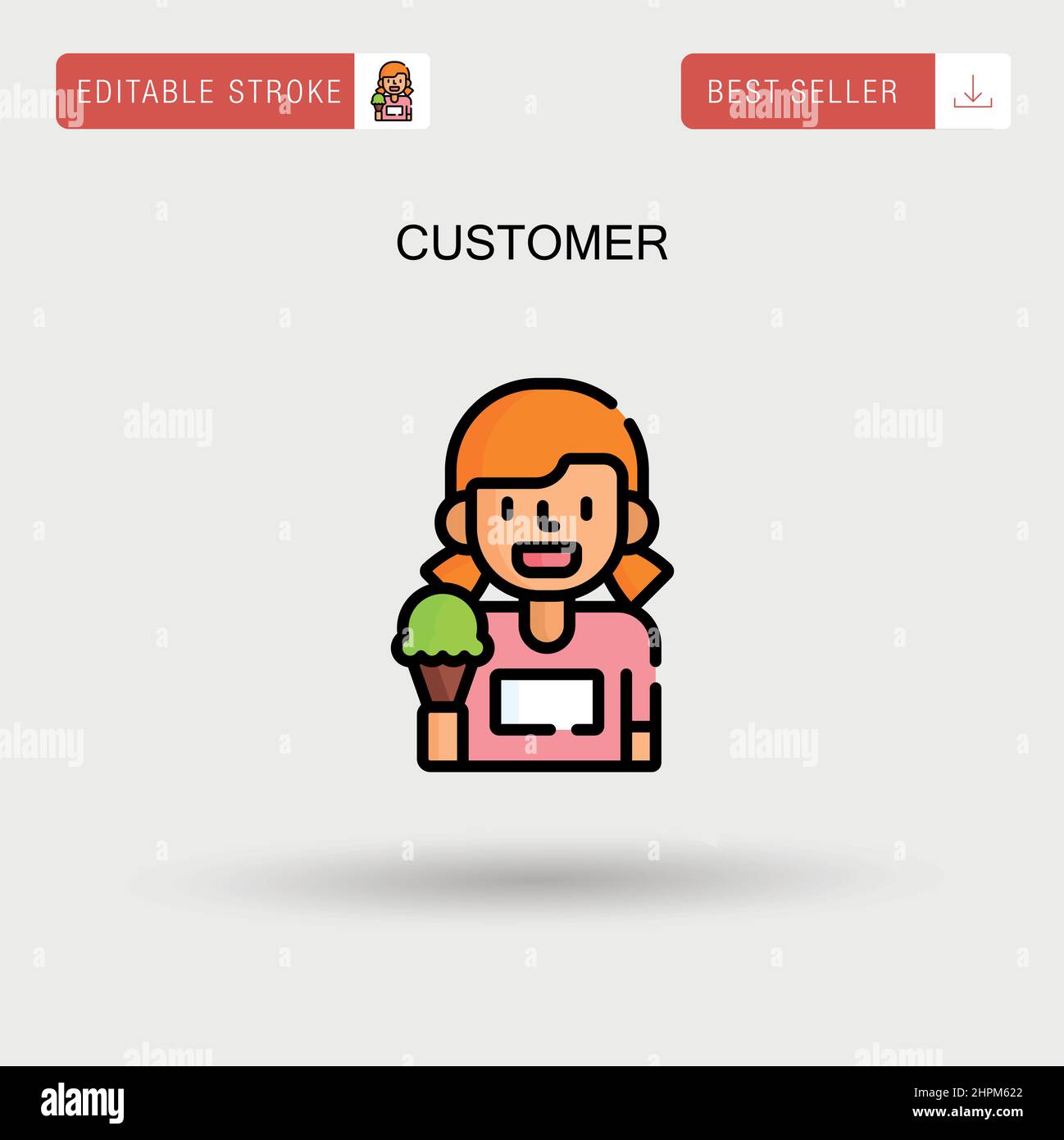 Happy customer icon hi-res stock photography and images - Alamy