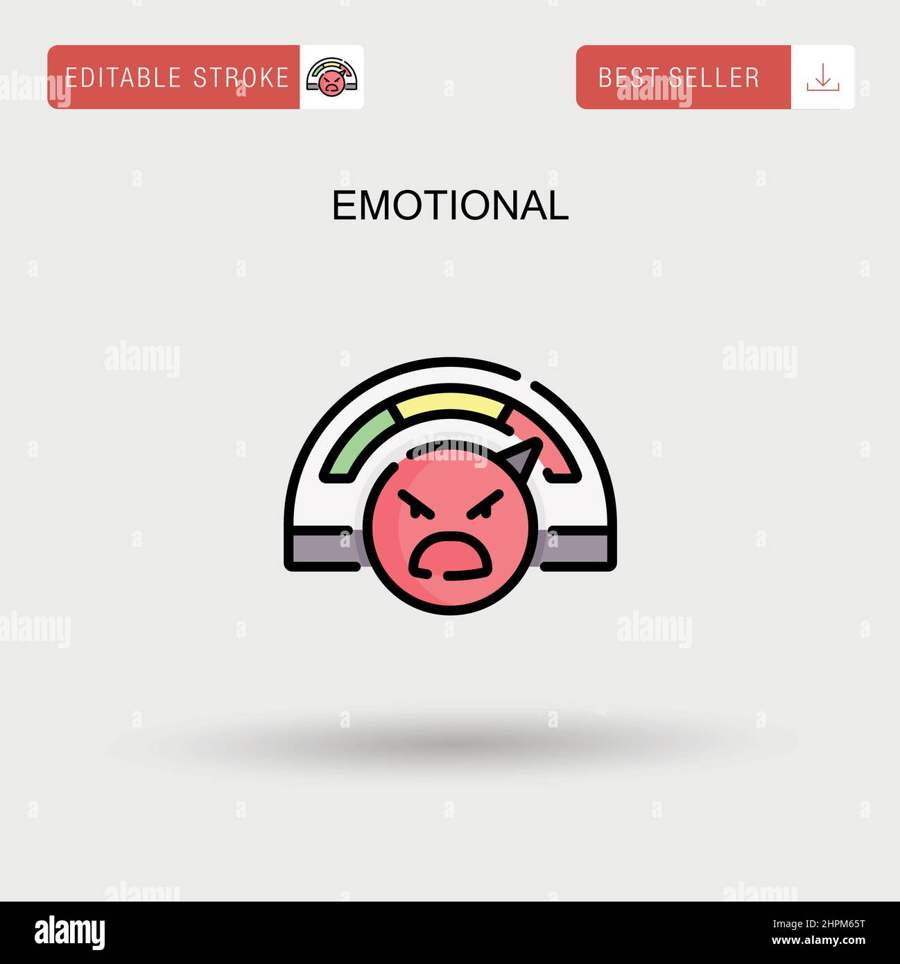 Emotional intelligence concept icon Stock Vector Images - Alamy