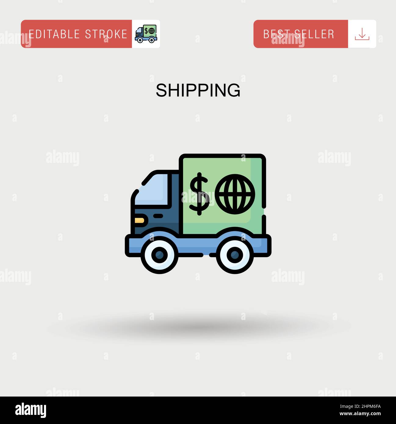 Shipping containers aerial Stock Vector Images - Alamy