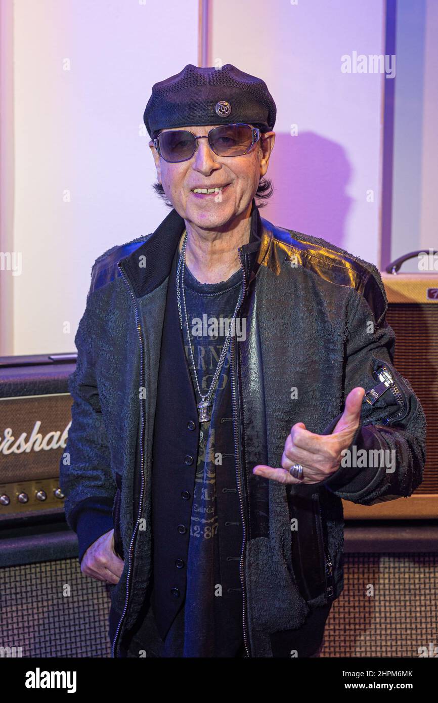 Hanover, Germany. 09th Feb, 2022. Klaus Meine from the rock band ...