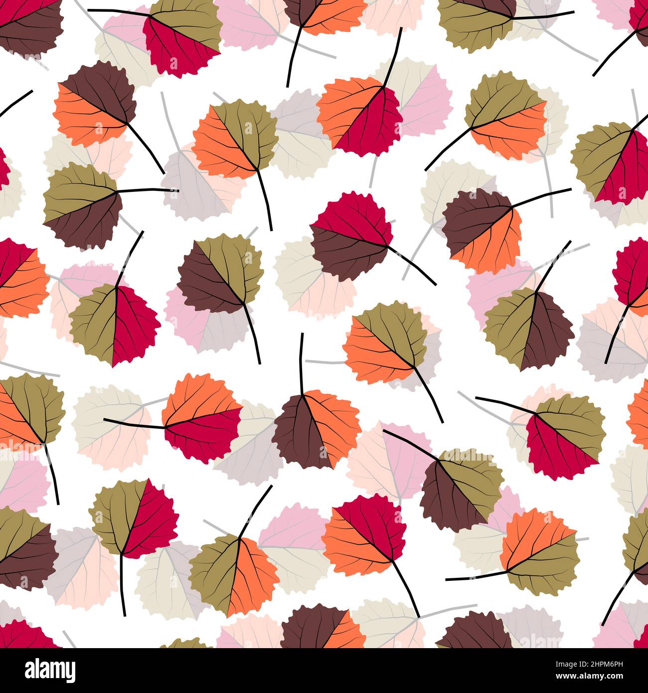 Colorful aspen fall foliage Stock Vector Images - Alamy