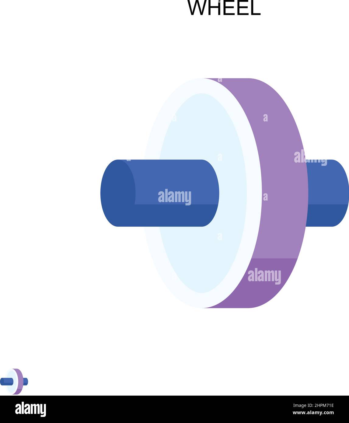 Wheel Simple vector icon. Illustration symbol design template for web ...