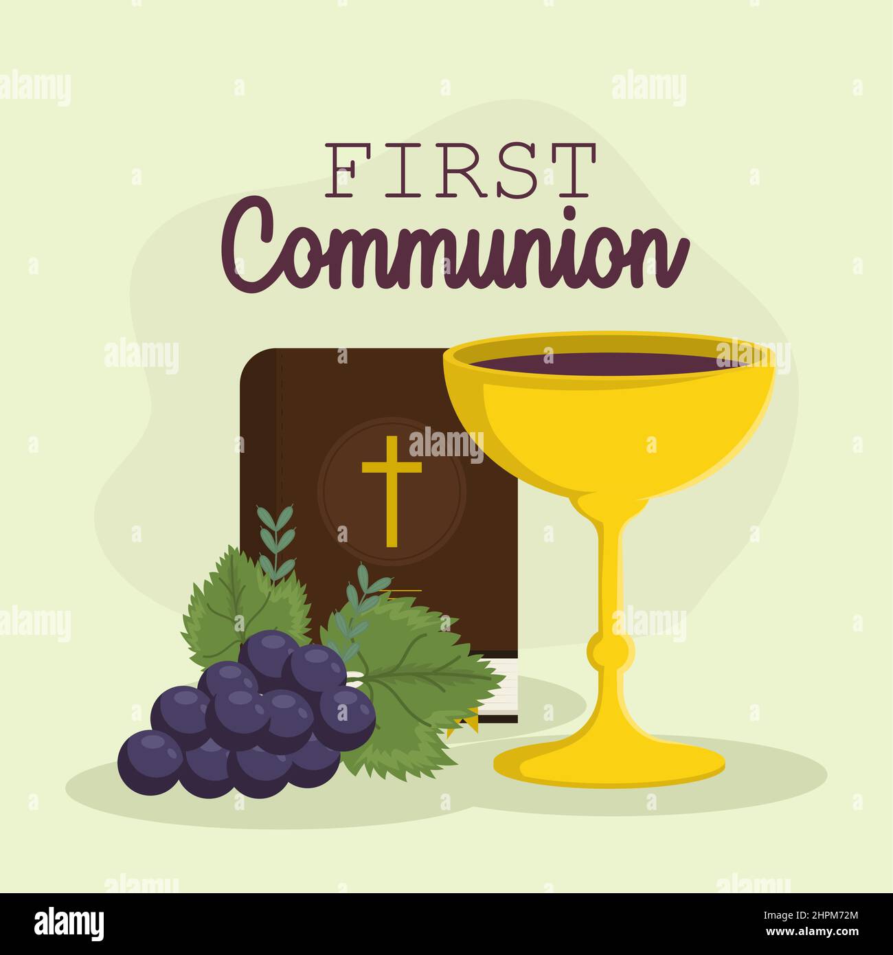 first communion poster Stock Vector Image & Art - Alamy