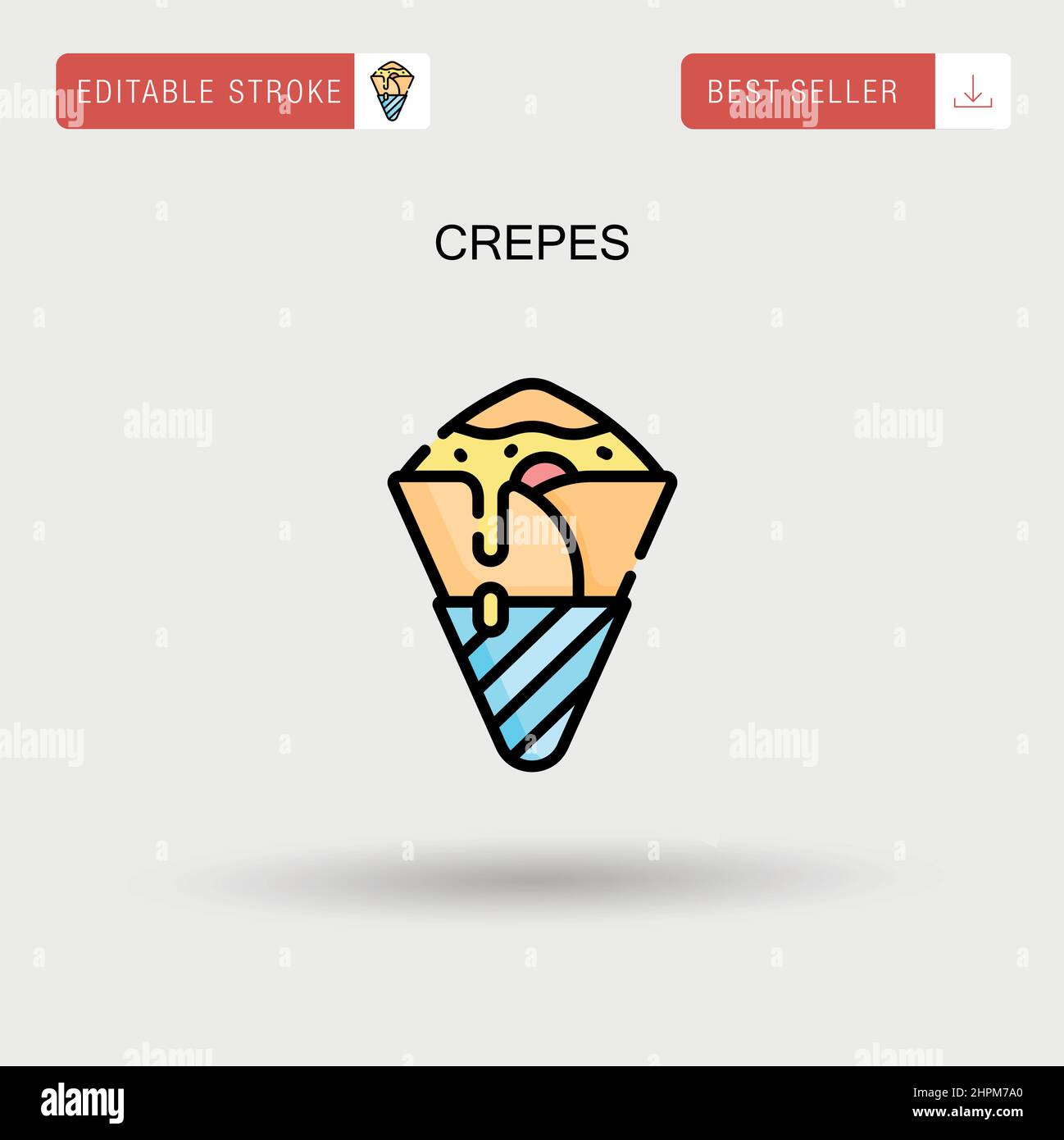 Crepe restaurant Stock Vector Images - Alamy