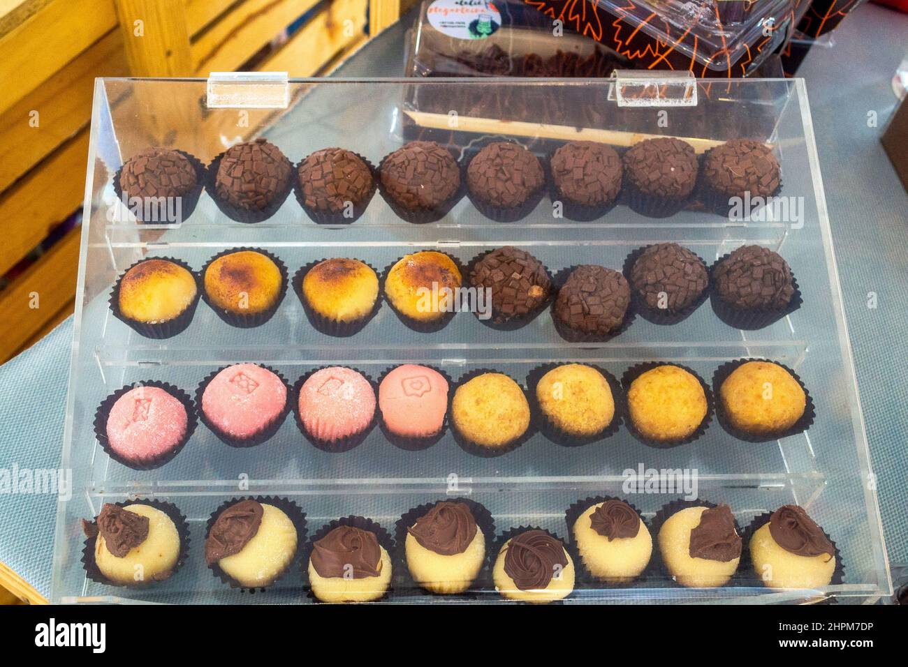 Diverse muffins exhibit seen in in the traditional fair in the Cinema ...