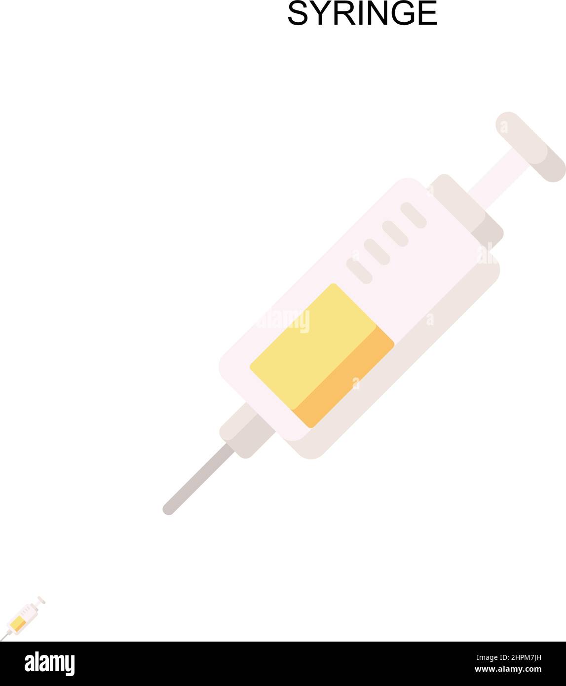 Syringe Simple vector icon. Illustration symbol design template for web ...