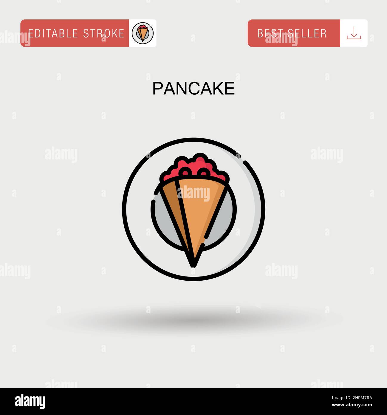 Buttermilk pancake stack Stock Vector Images - Alamy