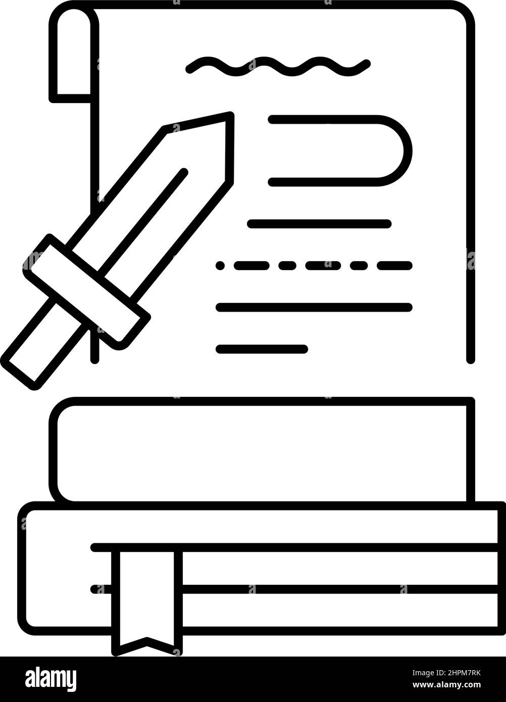 history book line icon vector illustration Stock Vector Image & Art - Alamy