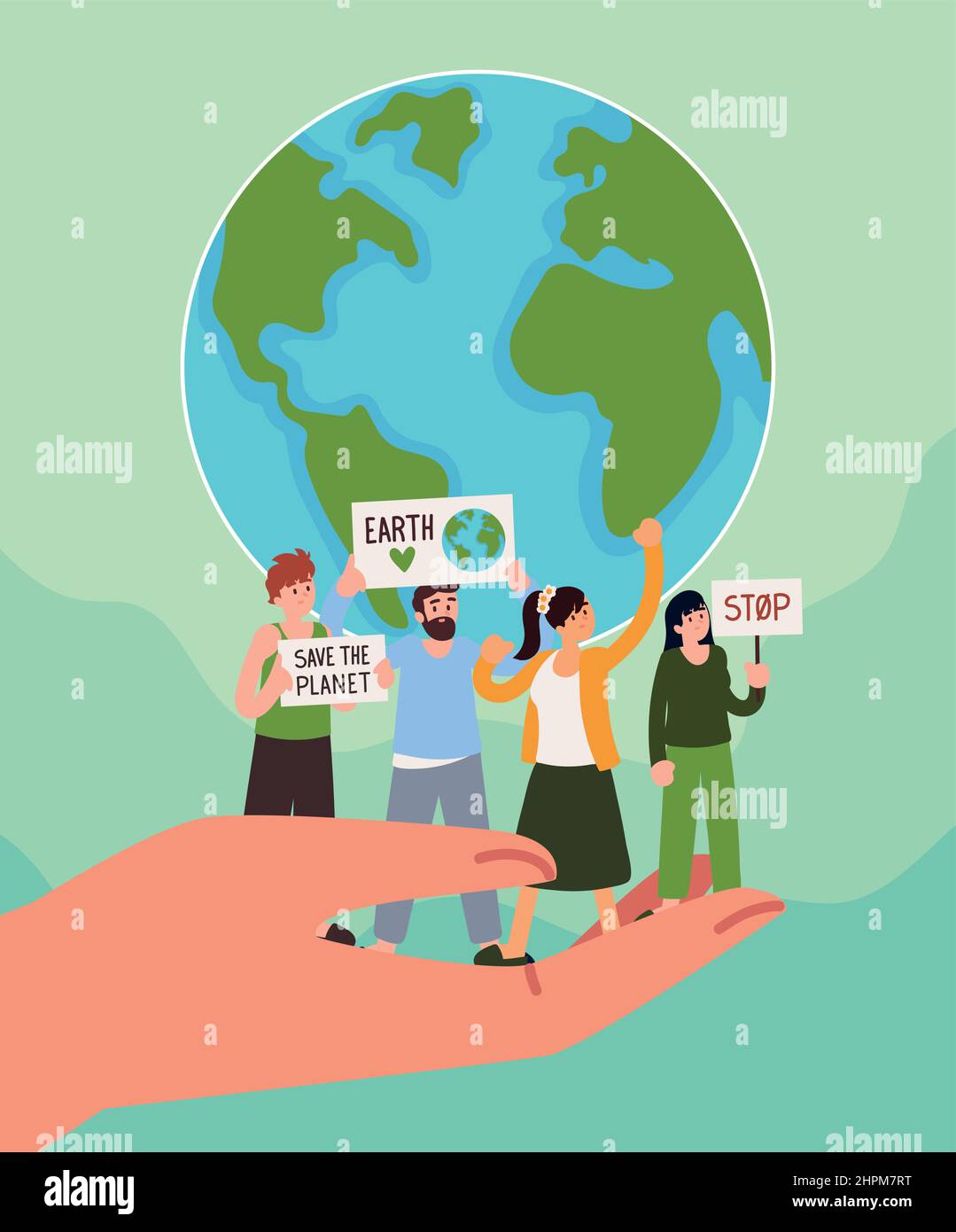 characters save the planet Stock Vector Image & Art - Alamy