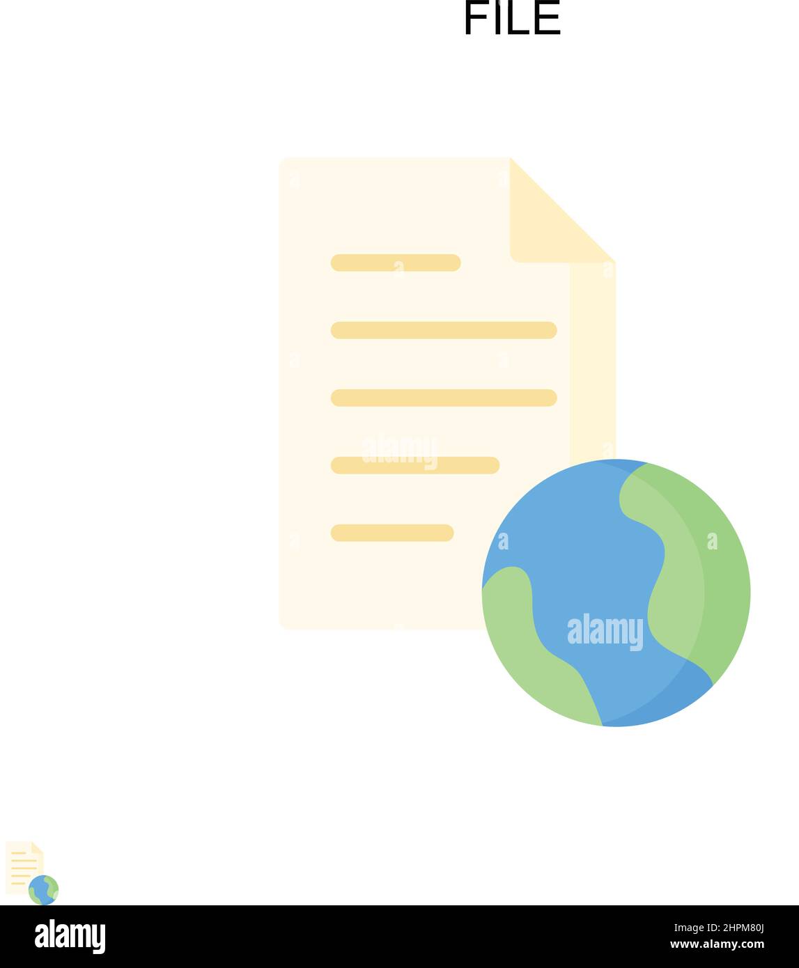 File Simple Vector Icon Illustration Symbol Design Template For Web Mobile Ui Element Stock