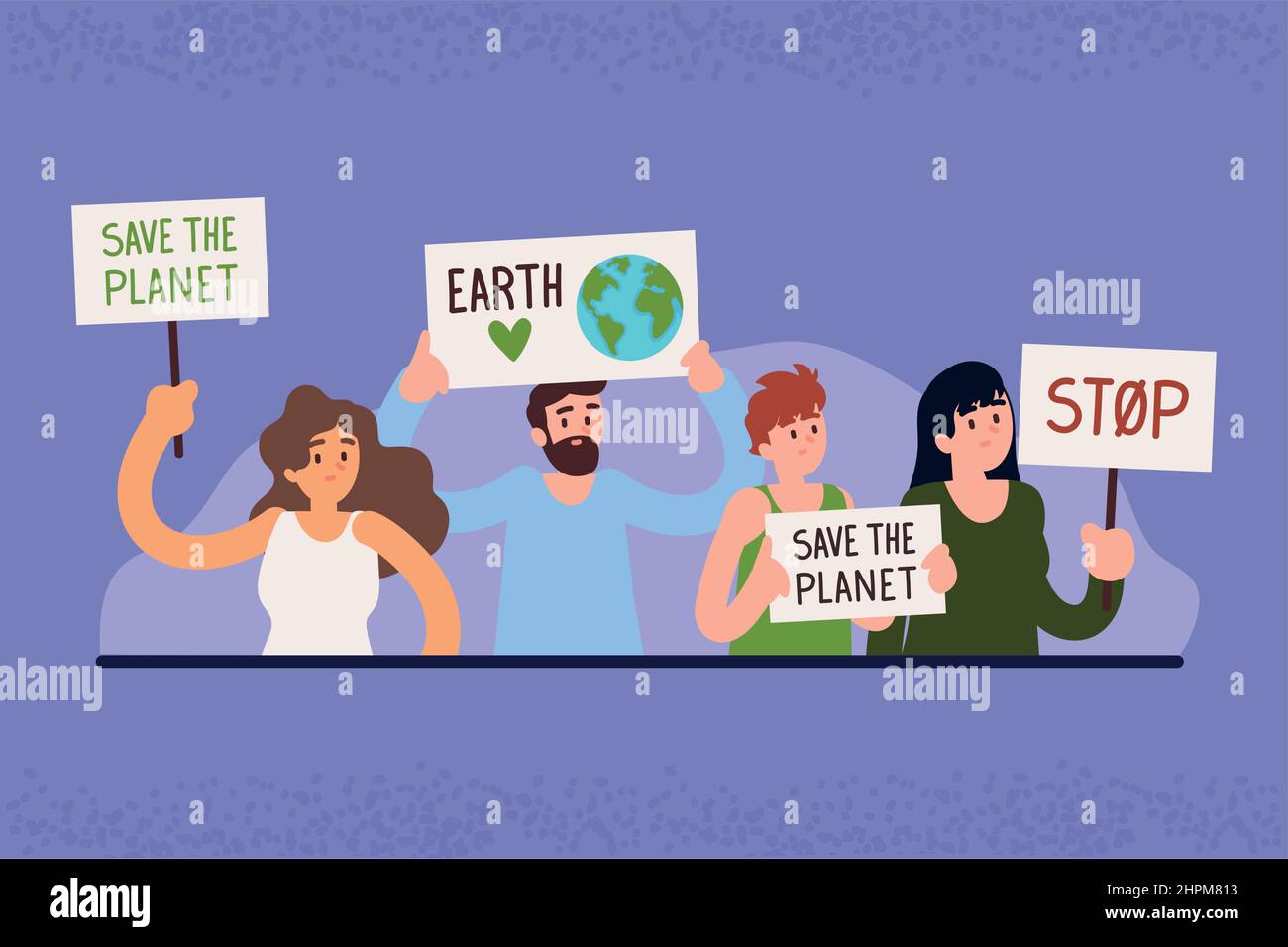 Save our planet banner protest Stock Vector Images - Alamy