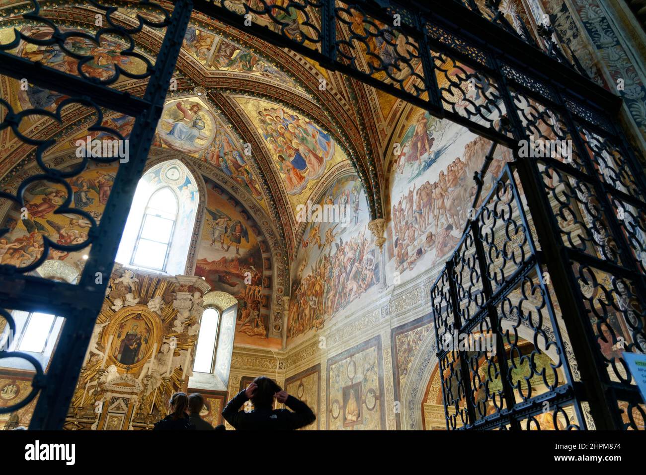 The Chapel of San Brizio, frescoed mainly by Luca Signorelli and ...