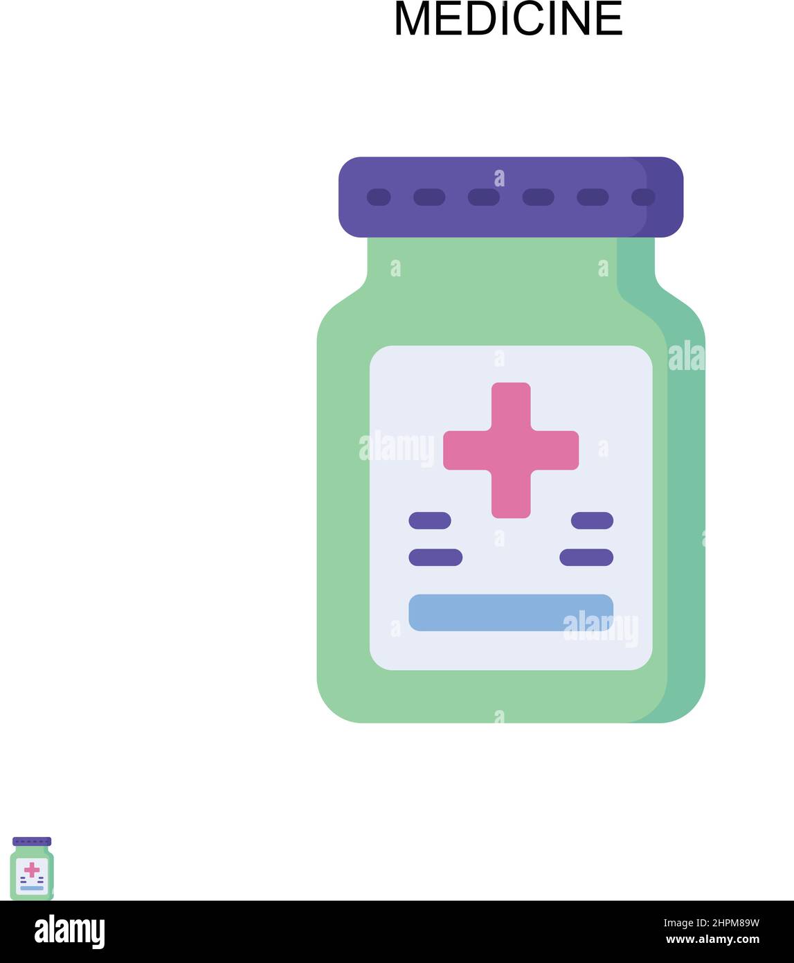 Medicine Simple vector icon. Illustration symbol design template for ...