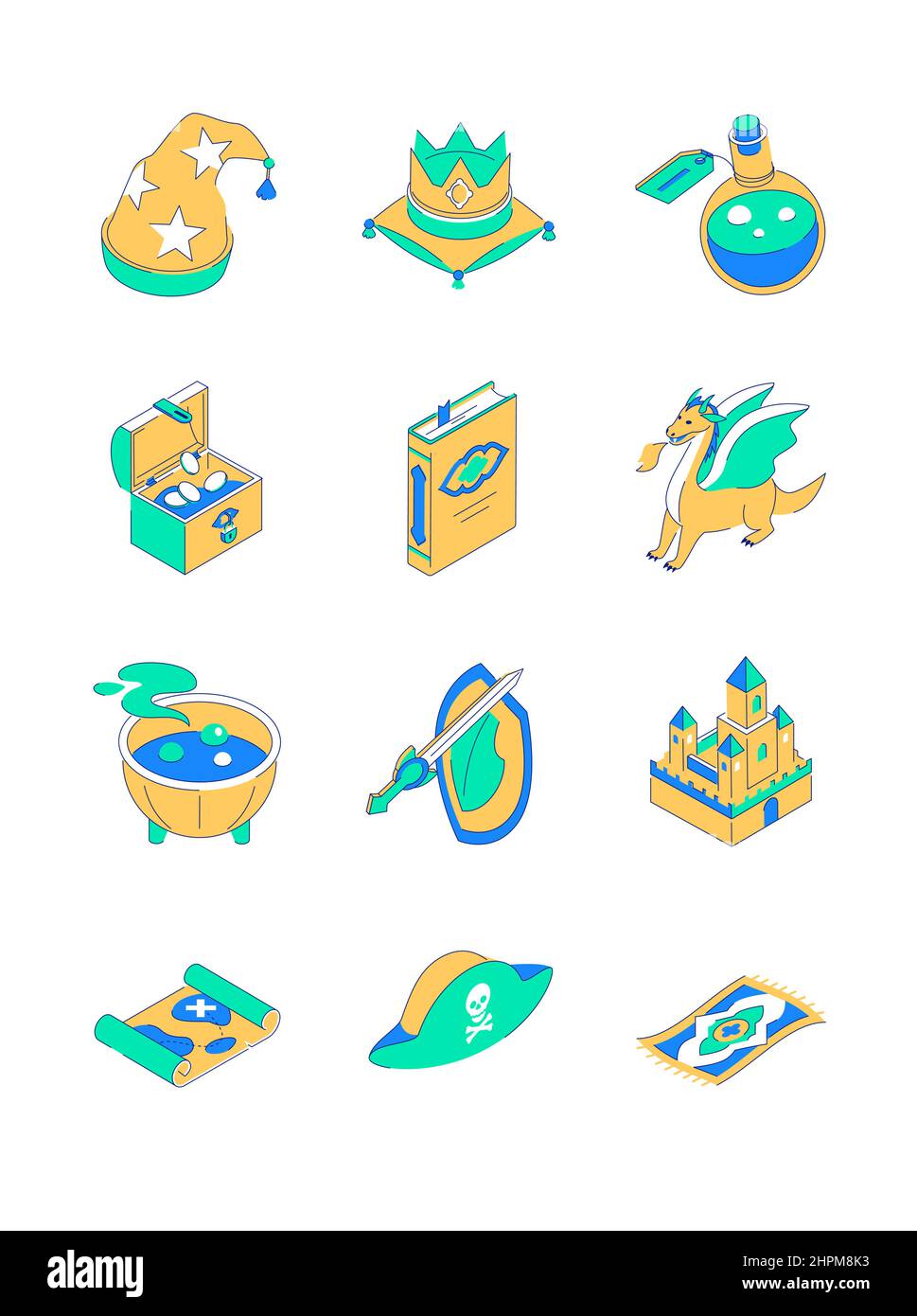 Tale adventure set in Stock Vector Images - Alamy