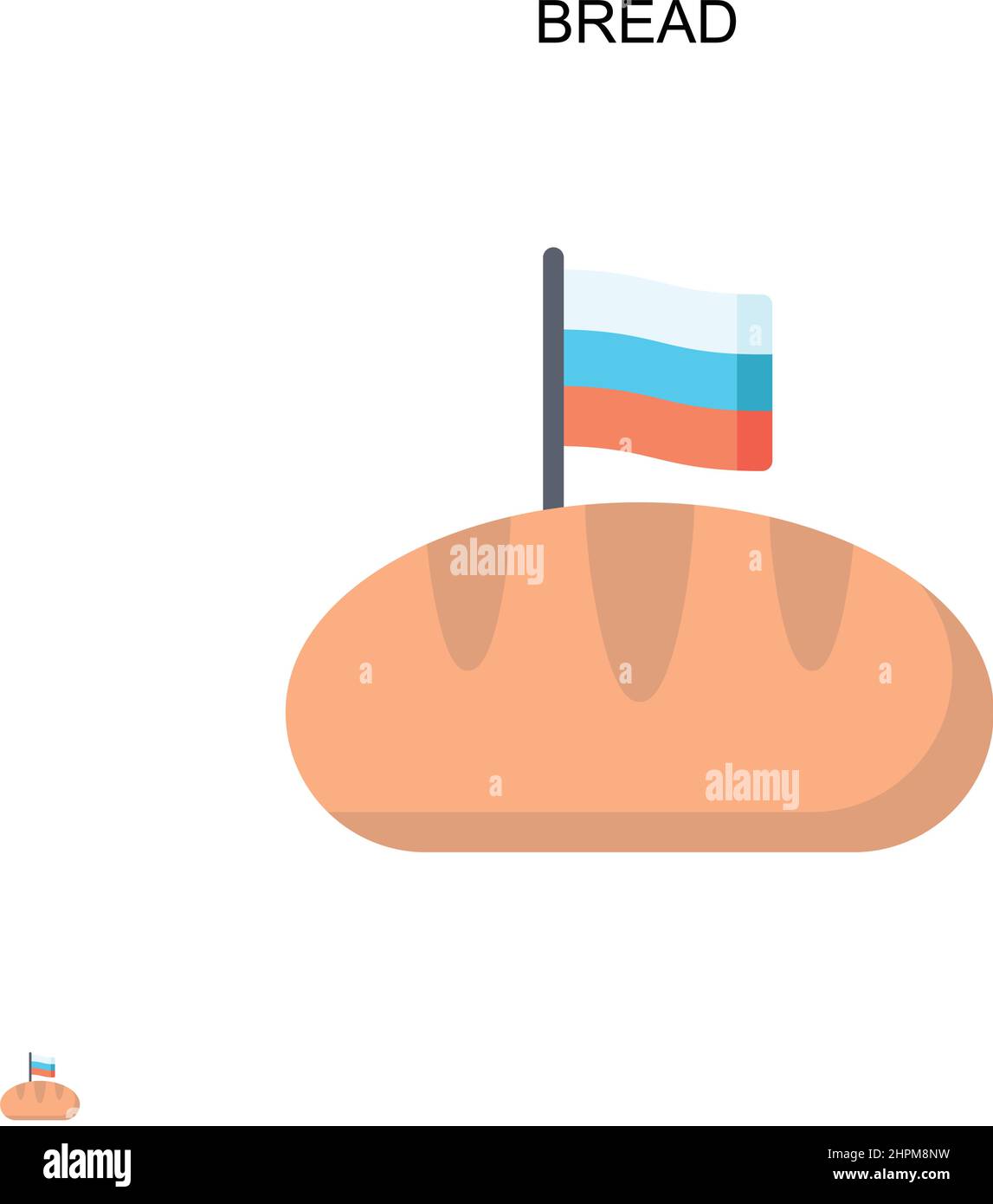 Whole grain bread slice Stock Vector Images - Alamy