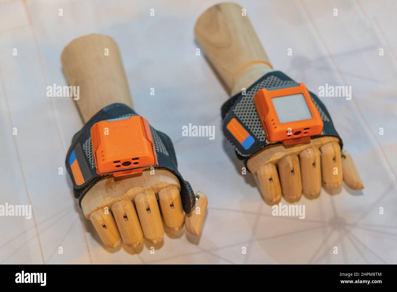 Wearable Professional Glove Wireless Barcode Scanner Device Stock Photo ...