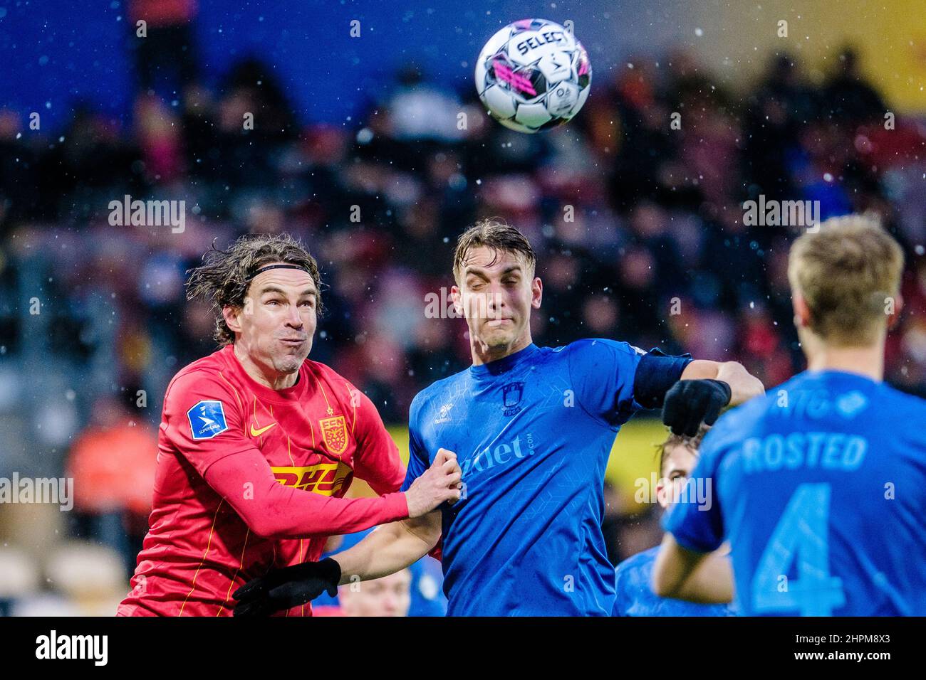 Farum, Denmark, 20th, February 2022. Erik Marxen (15) of FC ...