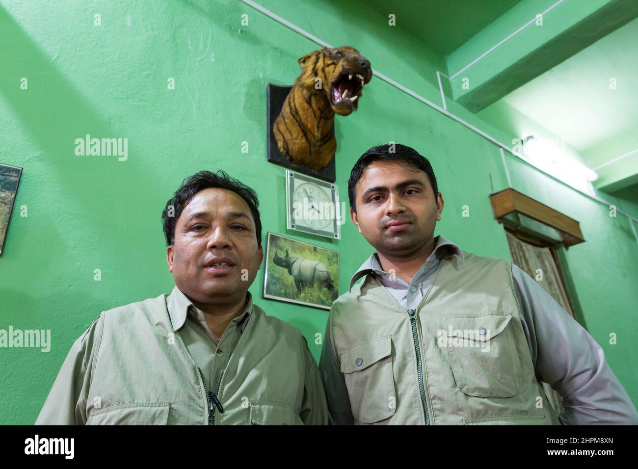 Park ranger of the anti-poaching project Chitwan National Park Nepal ...