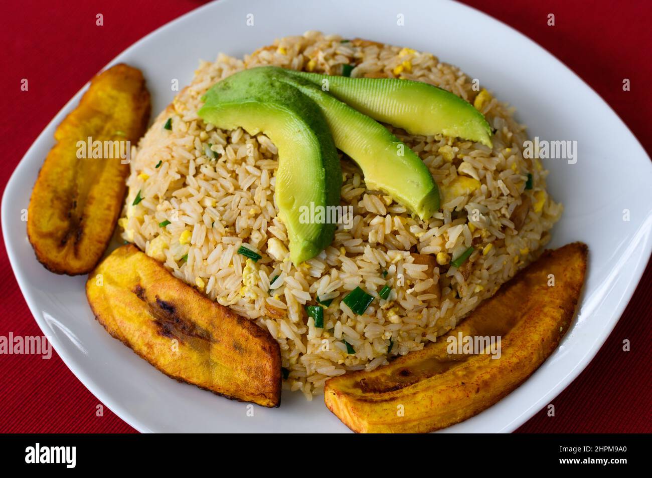 Peruvian food from the Amazon, chaufa with beef jerky and smoked ...