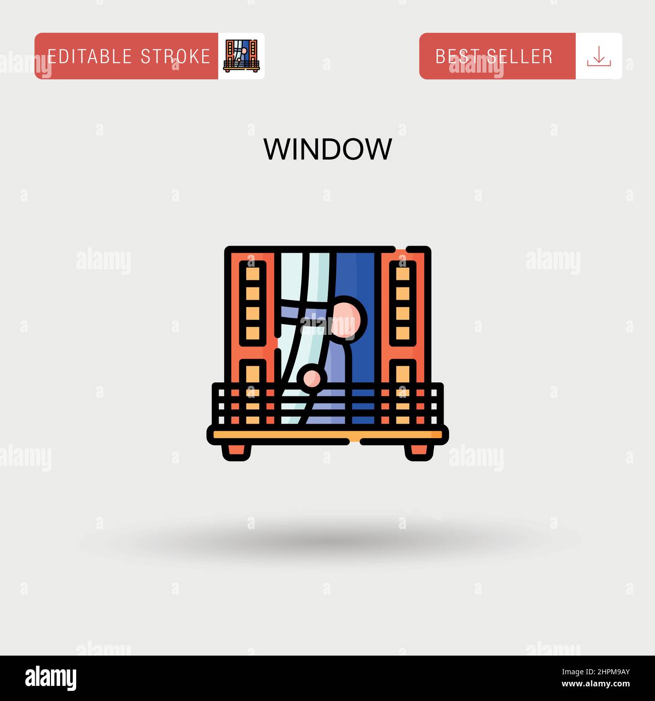 Window Simple vector icon Stock Vector Image & Art - Alamy