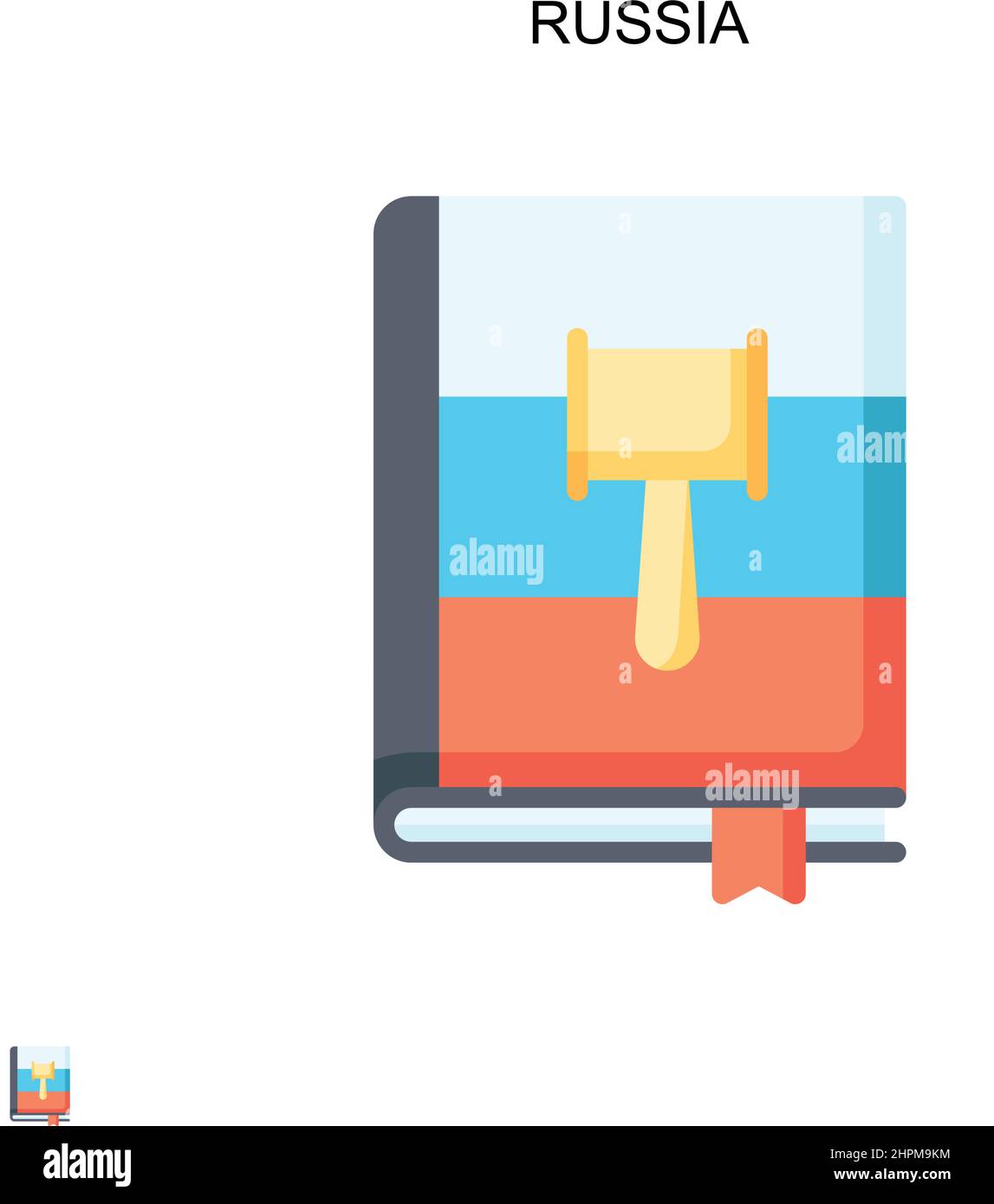 Russia Simple vector icon. Illustration symbol design template for web ...