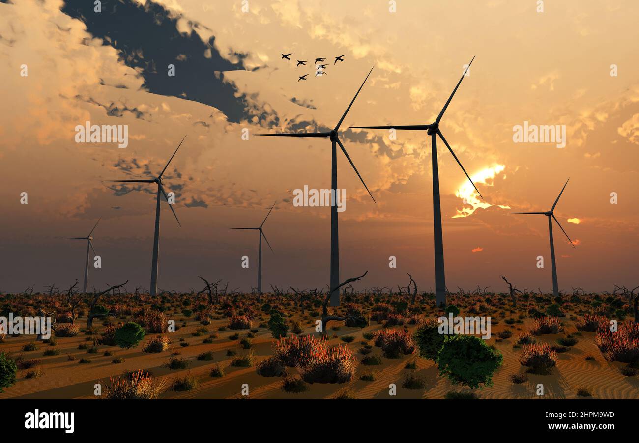 Wind energy wind farm hi-res stock photography and images - Alamy