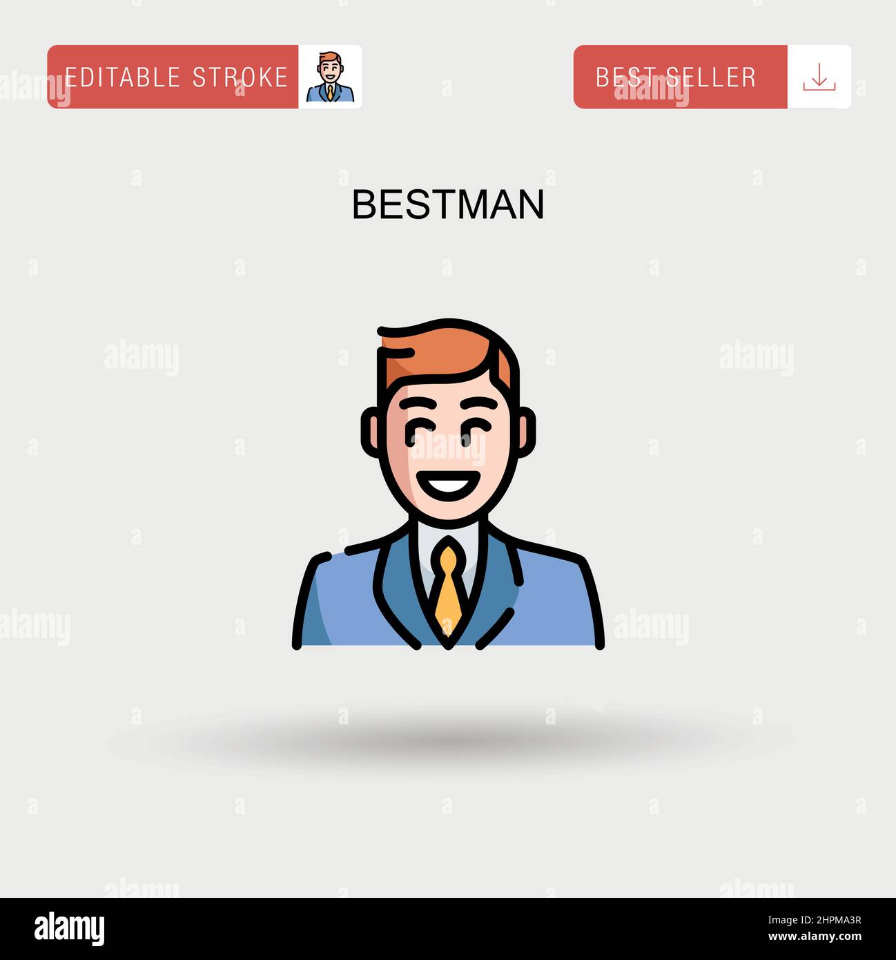 Bestman Simple vector icon Stock Vector Image & Art - Alamy