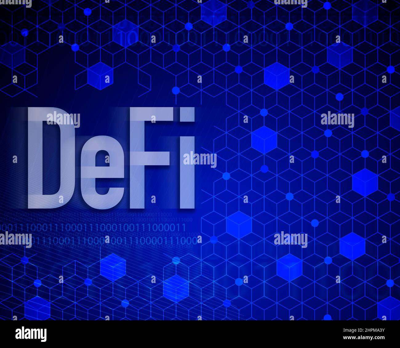 Defi - Dencentralized Finance Background Stock Photo - Alamy