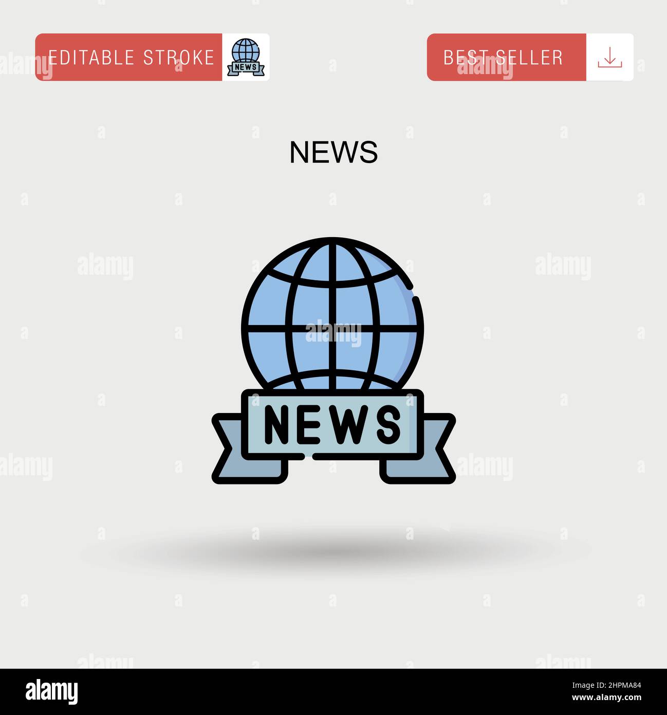 News Simple vector icon Stock Vector Image & Art - Alamy