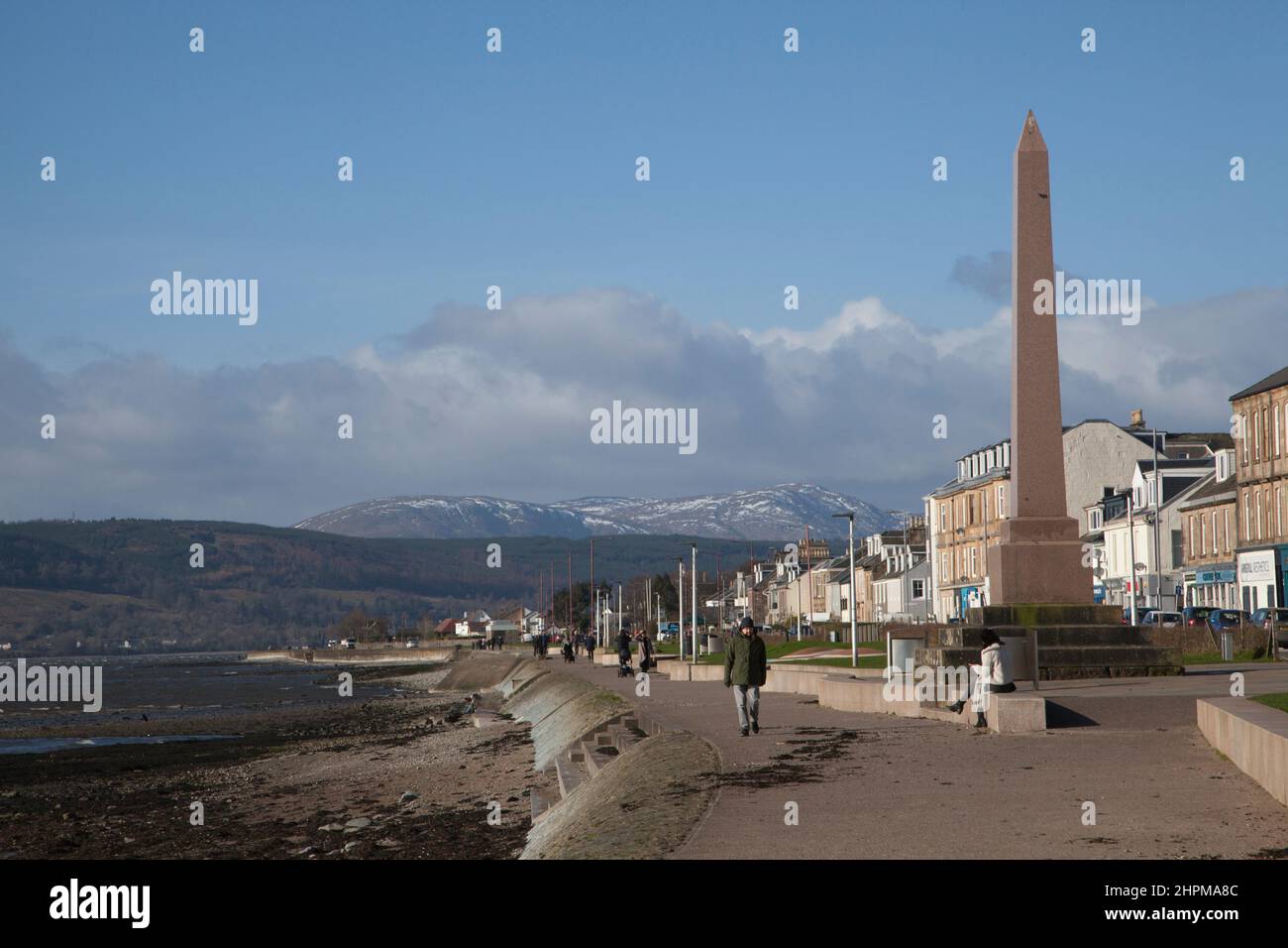 The Henry Bell Memorial on Helensburgh seafront, Argyll, Scotland Stock ...