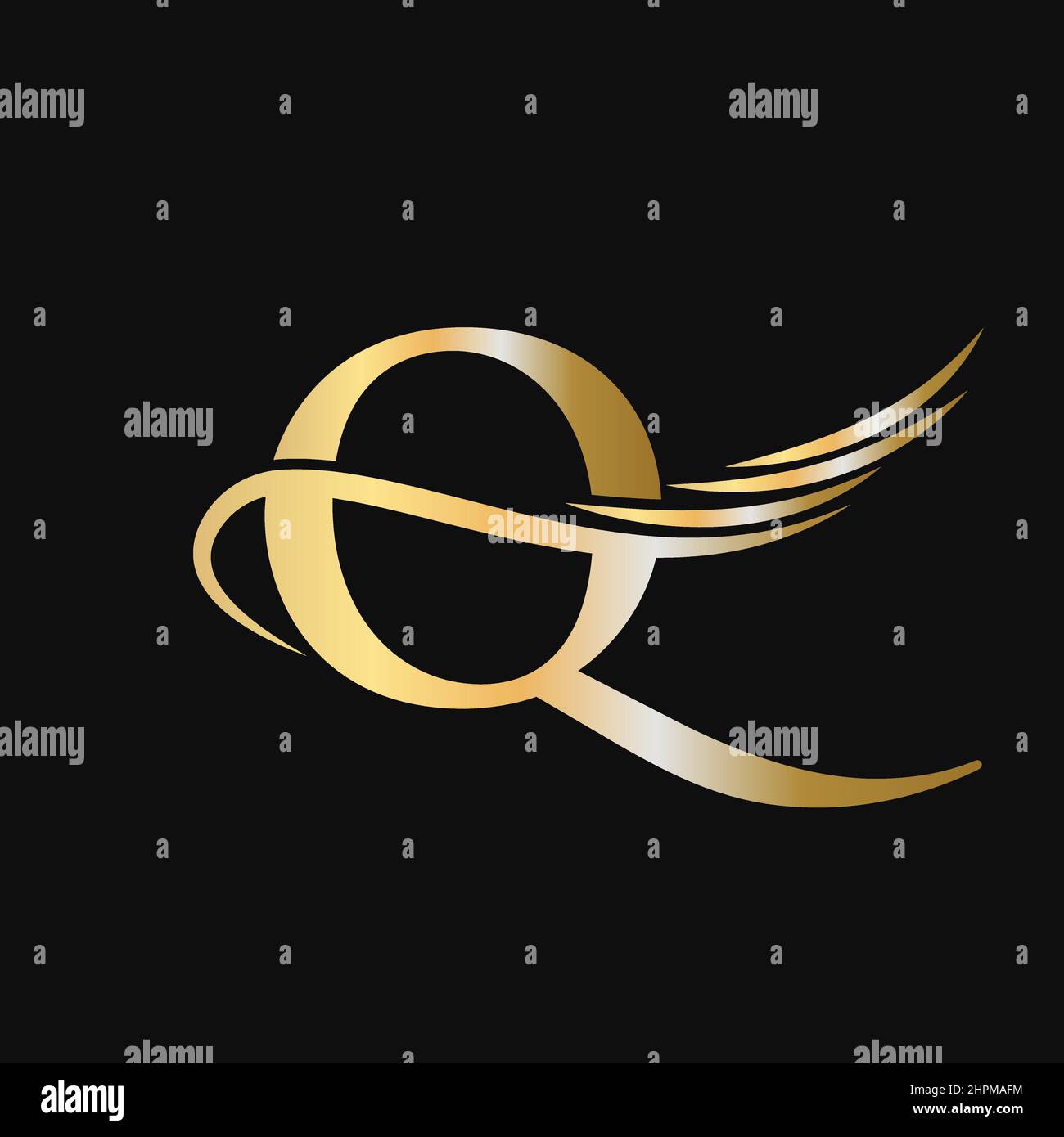 Letter Q Logo Design Business Sign. Unique Logo Design Q Letter ...