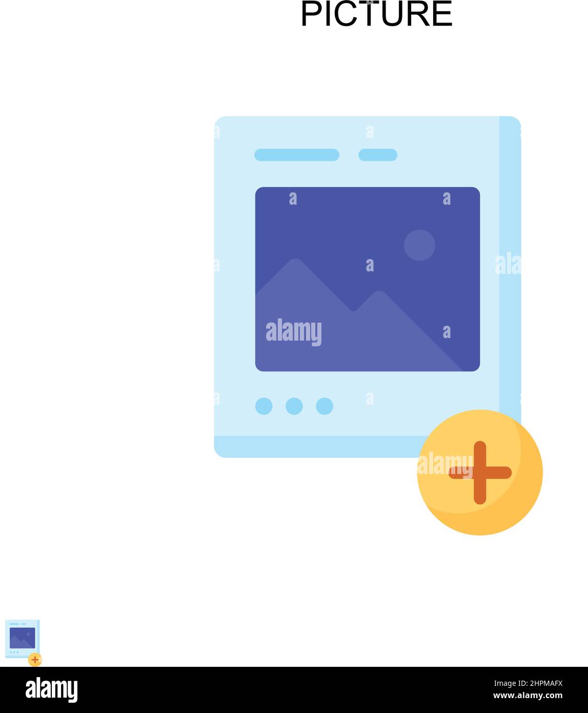 Picture Simple vector icon. Illustration symbol design template for web mobile UI element Stock ...