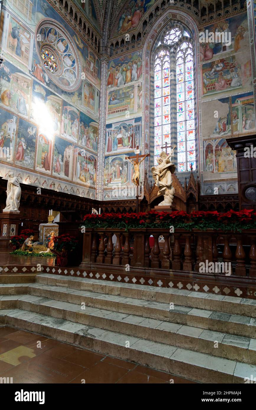 The Chapel of San Brizio, frescoed mainly by Luca Signorelli and ...