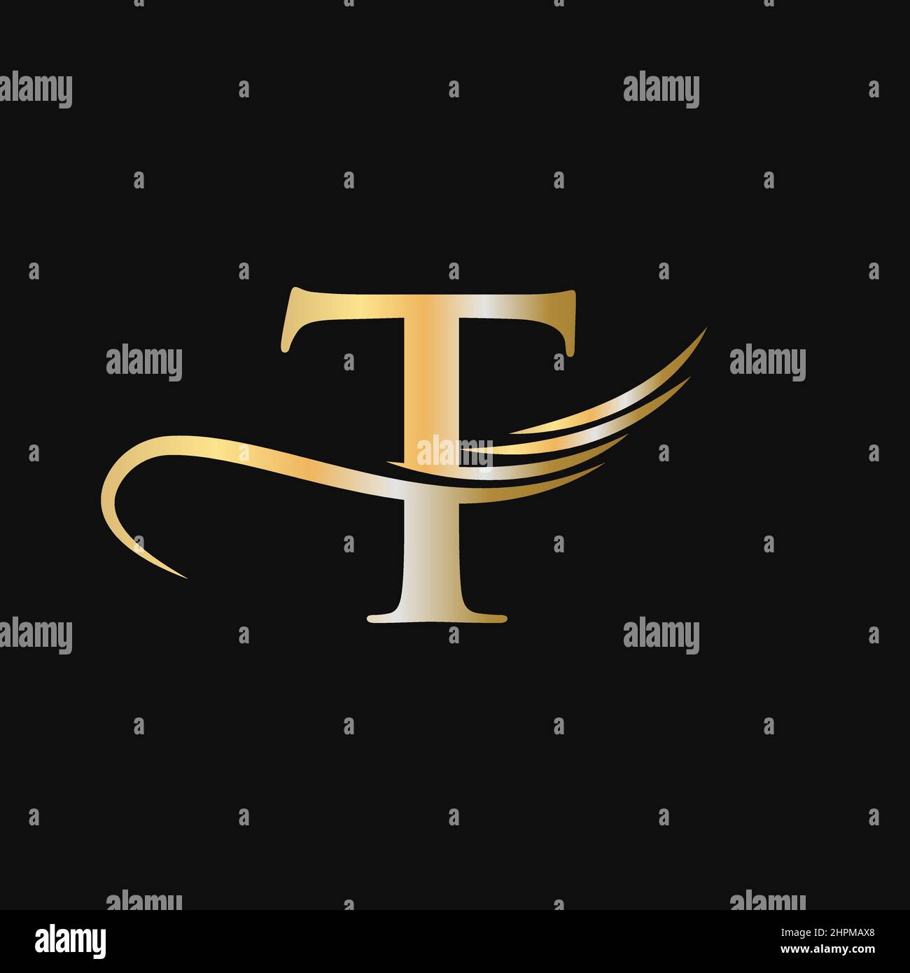 Letter T Logo Design Business Sign. Unique Logo Design T Letter ...