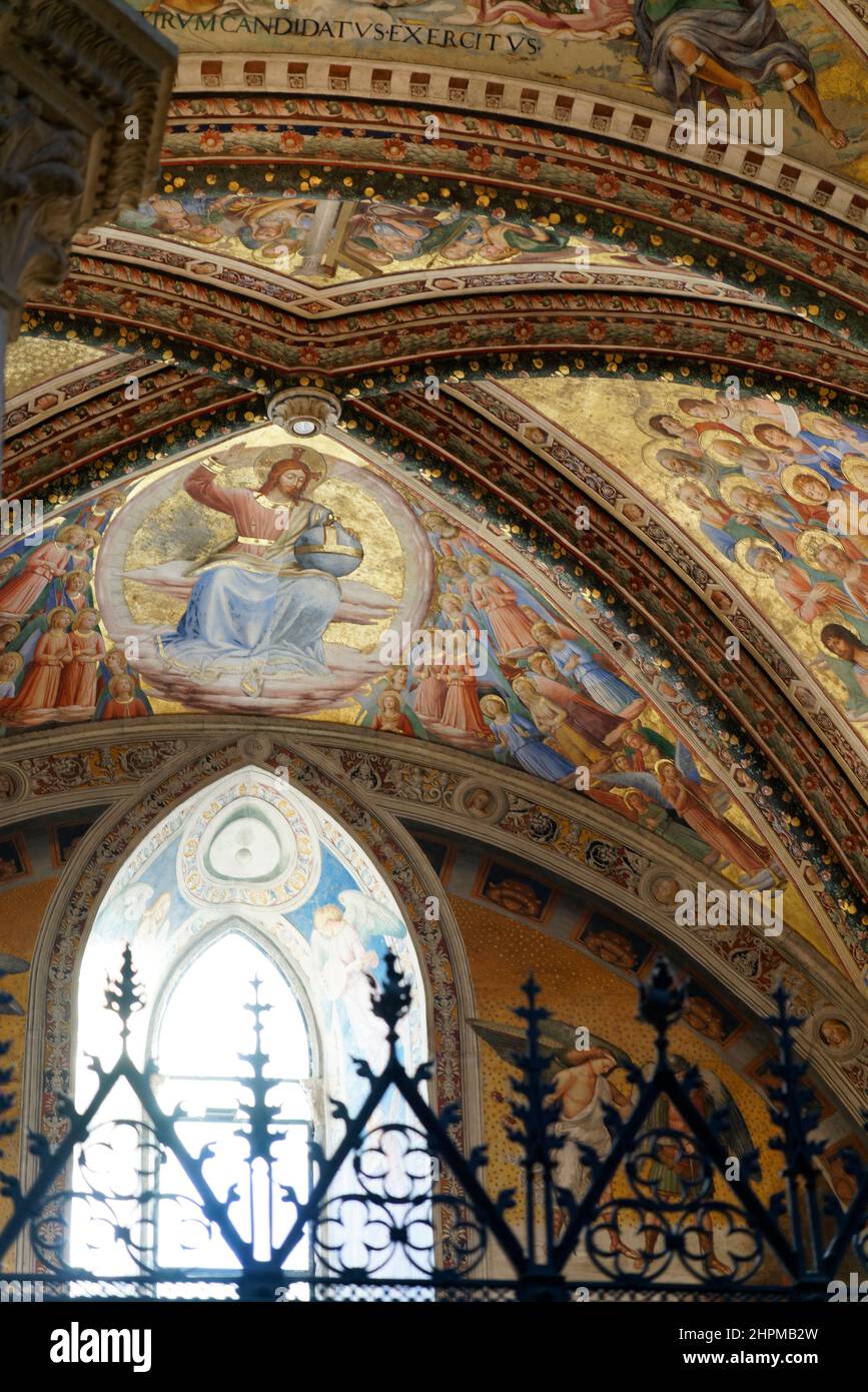 The Chapel of San Brizio, frescoed mainly by Luca Signorelli and ...
