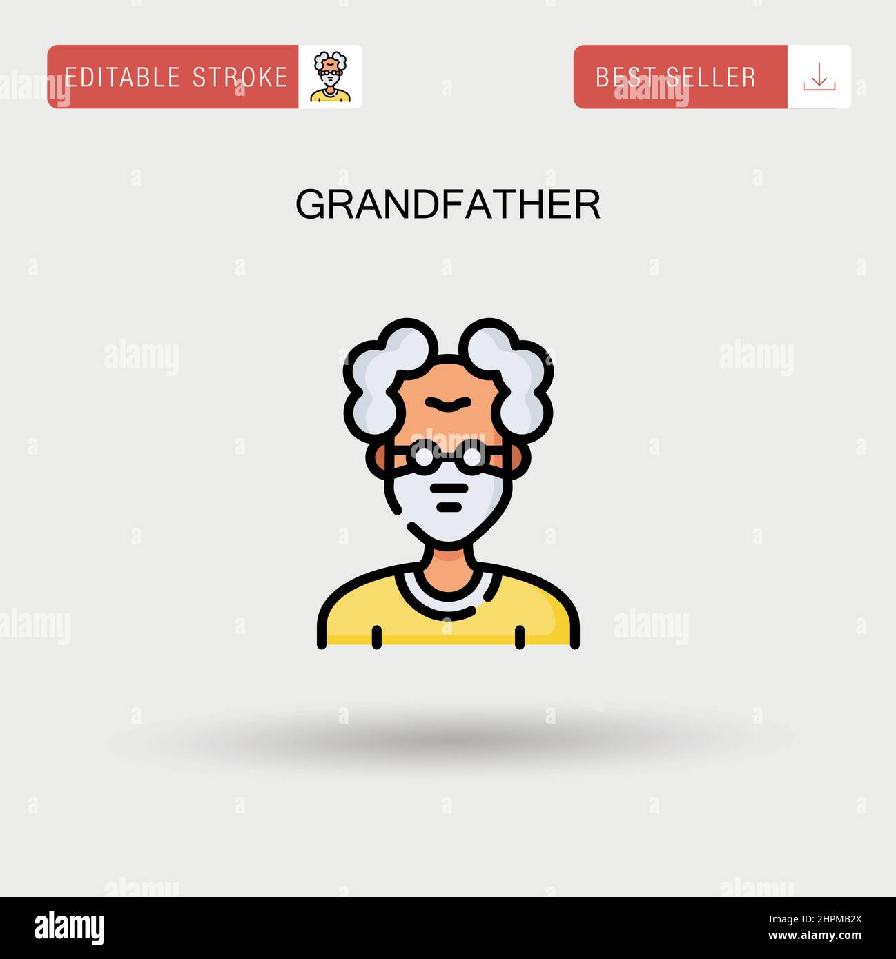 Grandfather with grandson Stock Vector Images - Alamy