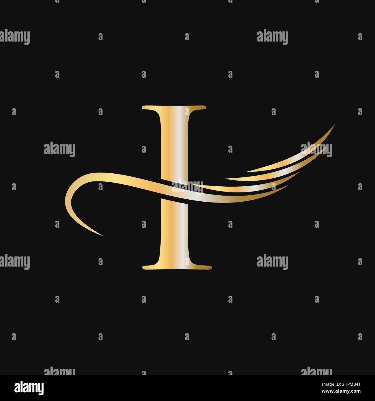 Letter I Logo Design Business Sign. Unique Logo Design I Letter ...