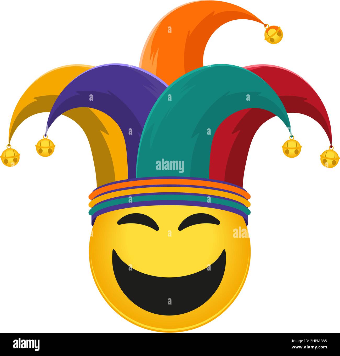fools day emoji with hat Stock Vector Image & Art - Alamy