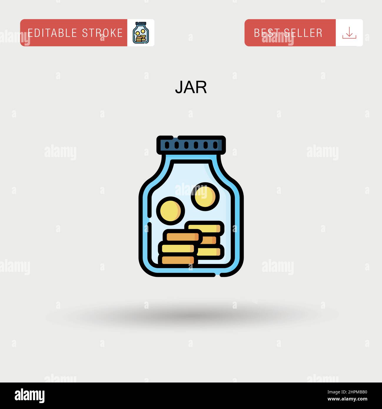 Empty jar icon hi-res stock photography and images - Alamy