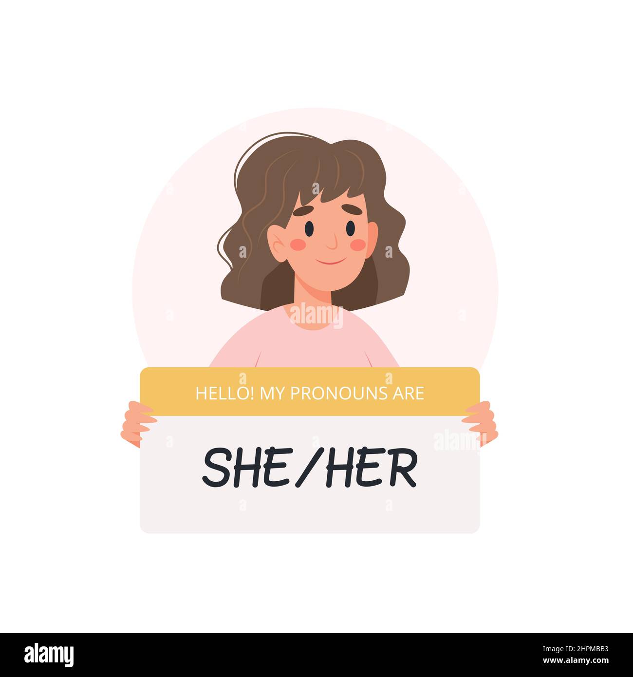 Gender pronoun Stock Vector Images - Alamy
