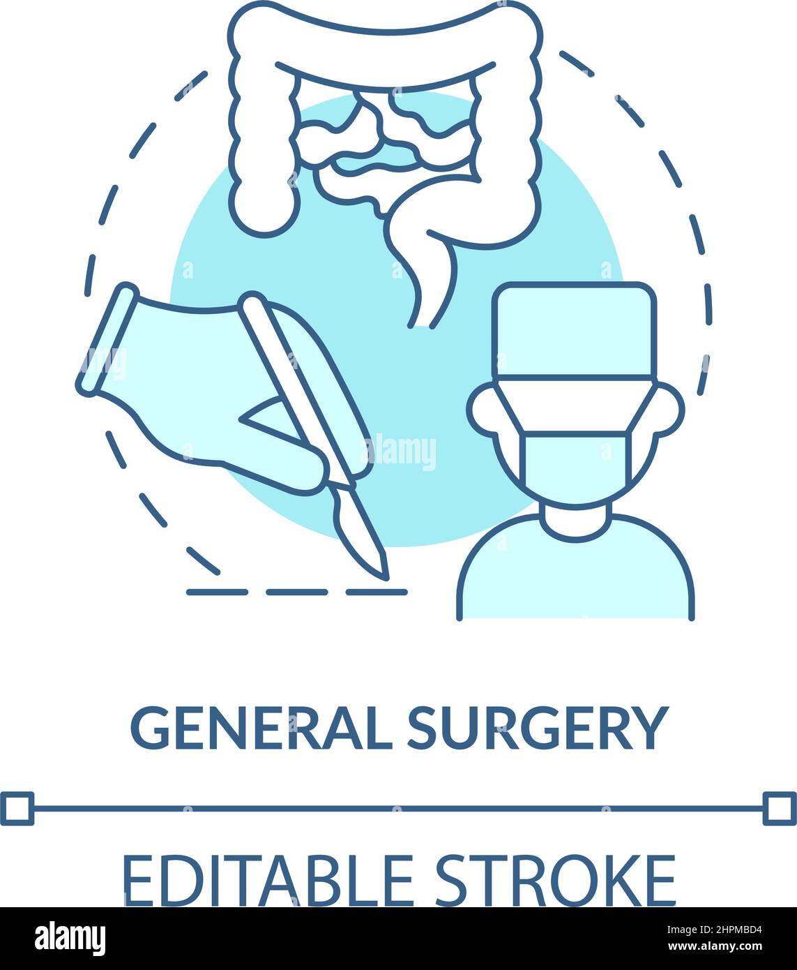 General surgery turquoise concept icon Stock Vector Image & Art - Alamy