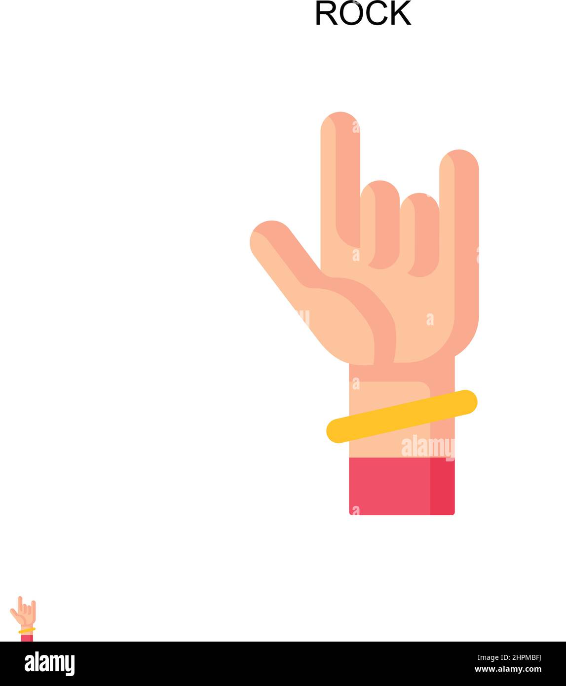 Rock Simple vector icon. Illustration symbol design template for web ...