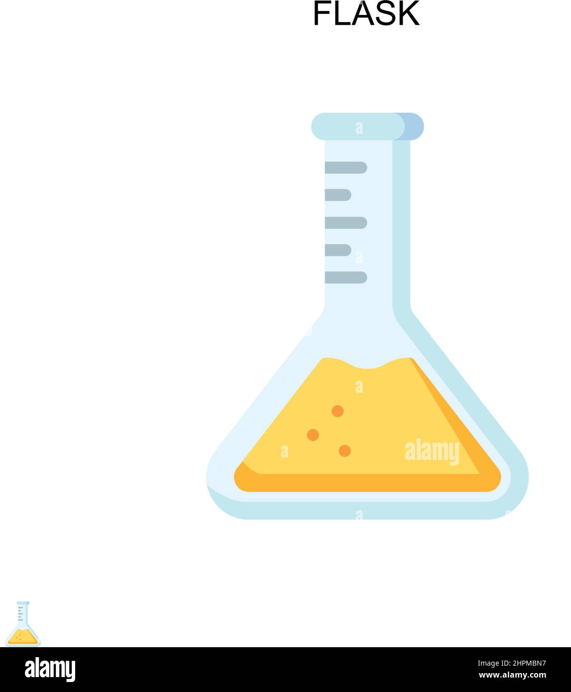 Erlenmeyer flask illustration Stock Vector Images - Alamy