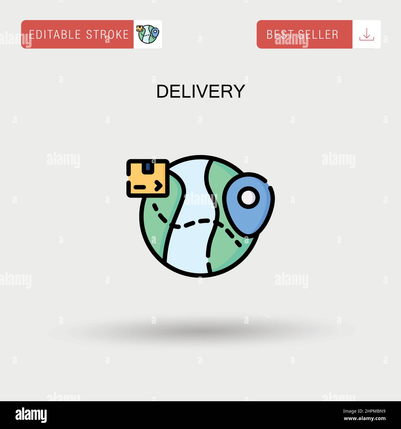 Delivery Simple vector icon Stock Vector Image & Art - Alamy