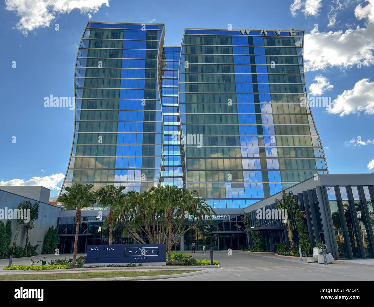 Orlando, FL USA - December 23 2021: The Wave Hotel at Lake Nona in ...