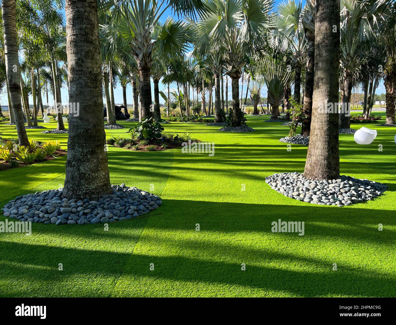 Orlando, FL USA - December 23 2021: The outdoor sculpture garden at the ...