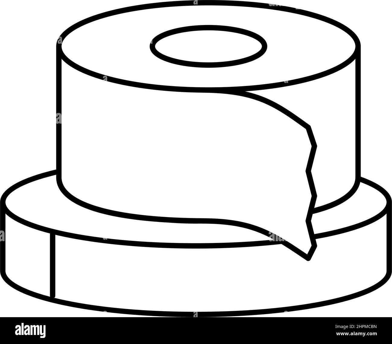 scotch tape resin art line icon vector illustration Stock Vector Image ...