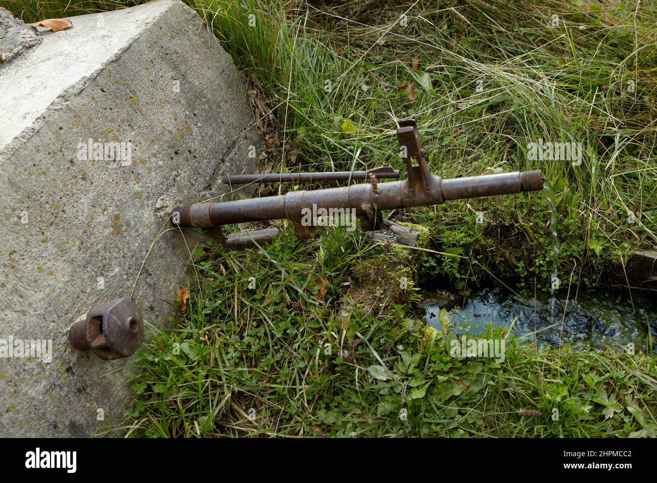 In the mountains of Kosovo near the mountain community of Budakova near ...
